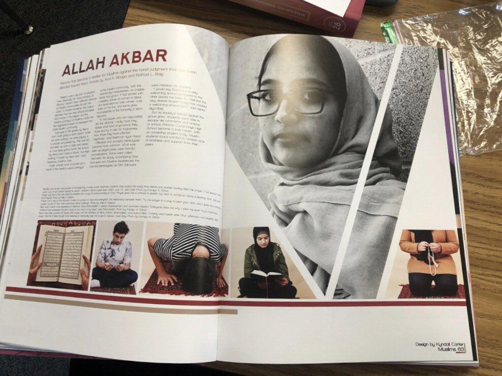 California: Public High School Yearbook Has Lavish Two-Page Islam ...